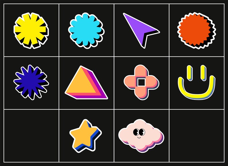 10 Retro Aesthetic Sticker Pack – Vintage 90s Stickers for Laptops ...