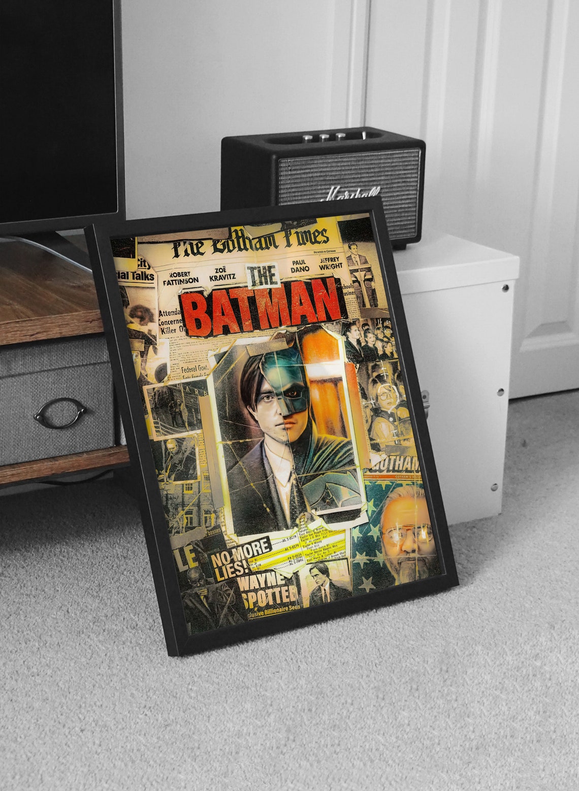 Gotham's Dark Knight, the Batman Movie Poster, Robert Pattinson Movie ...
