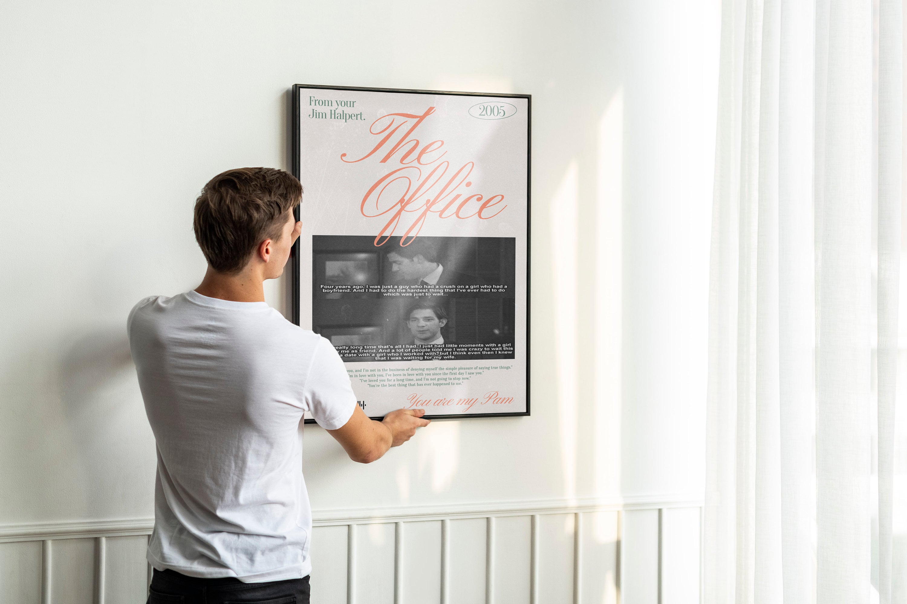 The Office Jim Poster, Valentine's Day Poster, Love Gift, Couple Gift ...