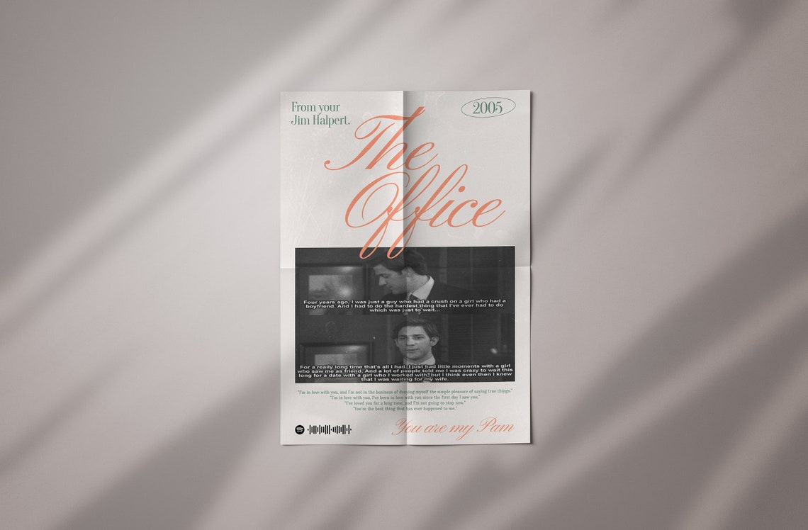 The Office Jim Poster, Valentine's Day Poster, Love Gift, Couple Gift ...