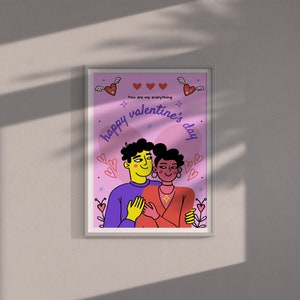 Valentine's Day Poster, Love Gift, Couple Gift, Love Quotes, Love ...