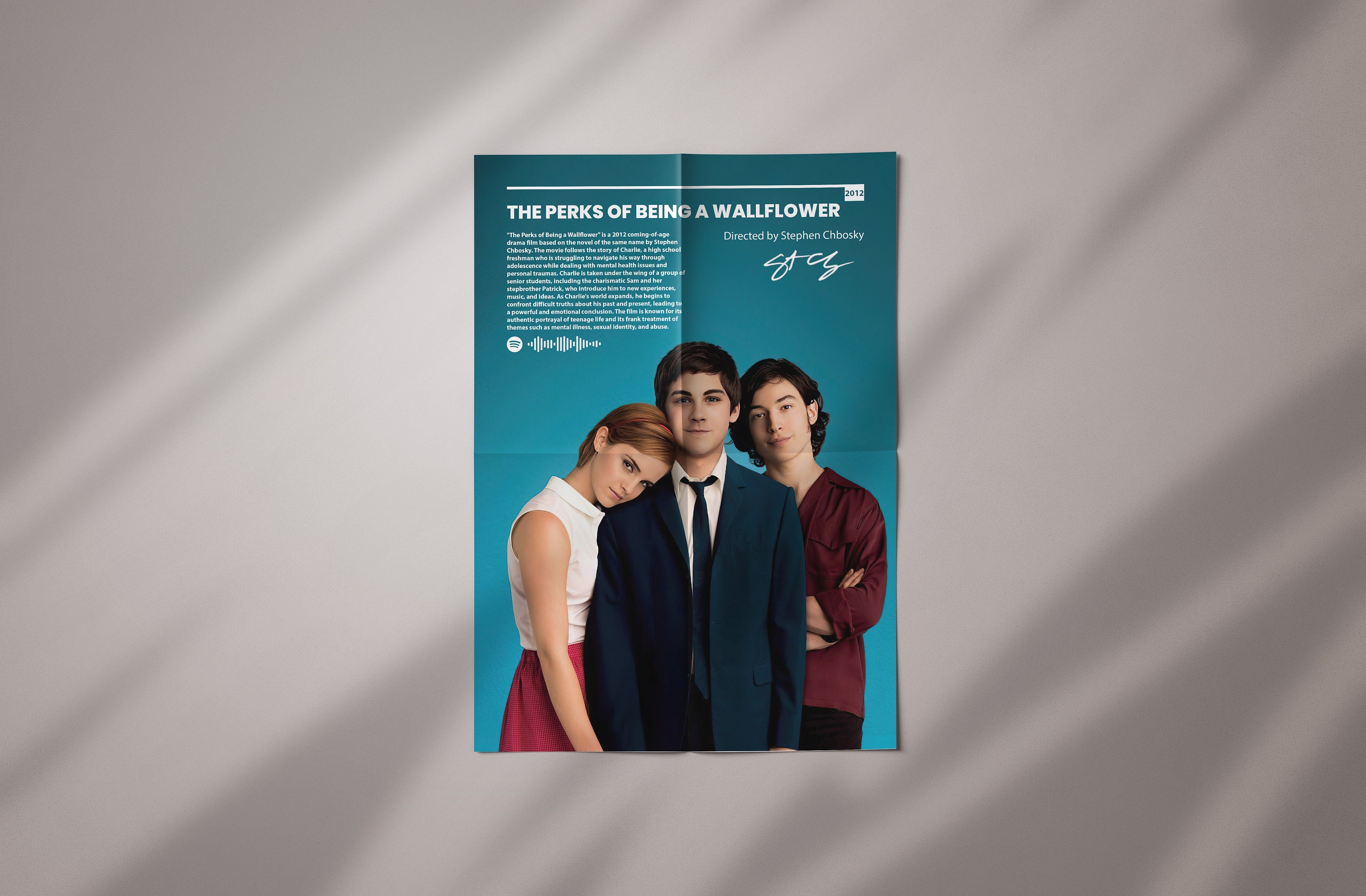 The Perks of Being a Wallflower Poster, Unique Poster for Film ...