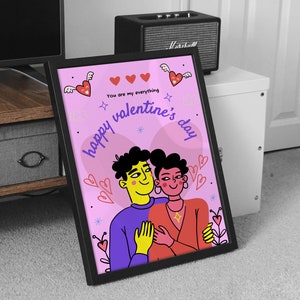 Valentine's Day Poster, Love Gift, Couple Gift, Love Quotes, Love ...