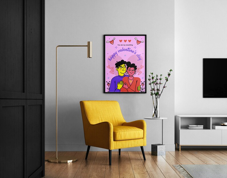 Valentine's Day Poster, Love Gift, Couple Gift, Love Quotes, Love ...