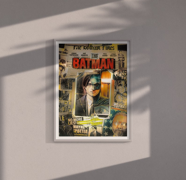 Gotham's Dark Knight, the Batman Movie Poster, Robert Pattinson Movie ...