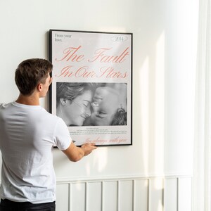 The Fault in Our Stars, Valentine's Day Poster, Love Gift, Couple Gift ...