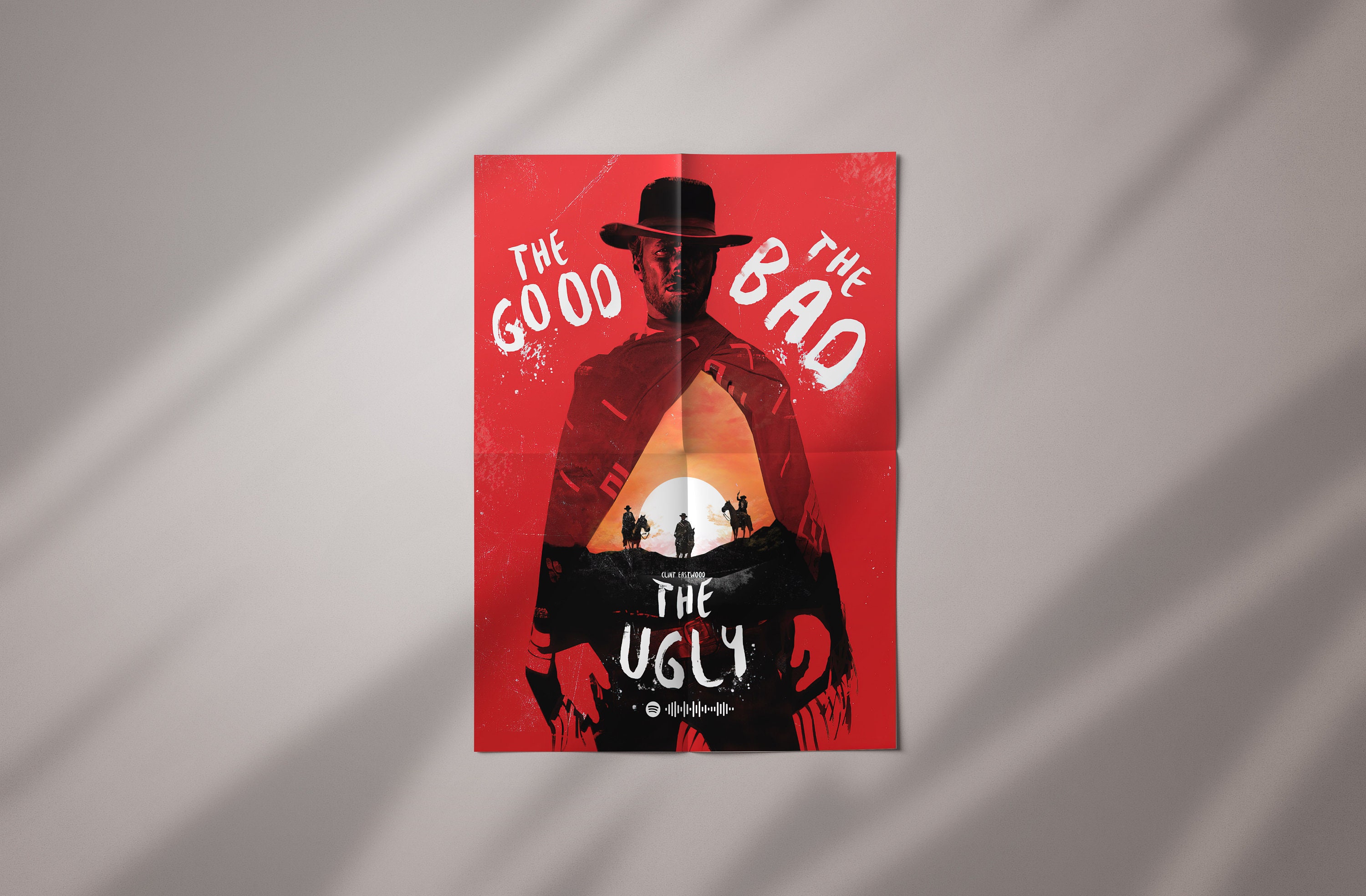 The Good, the Bad and the Ugly, Movie Poster, Modern Movie Poster Print ...