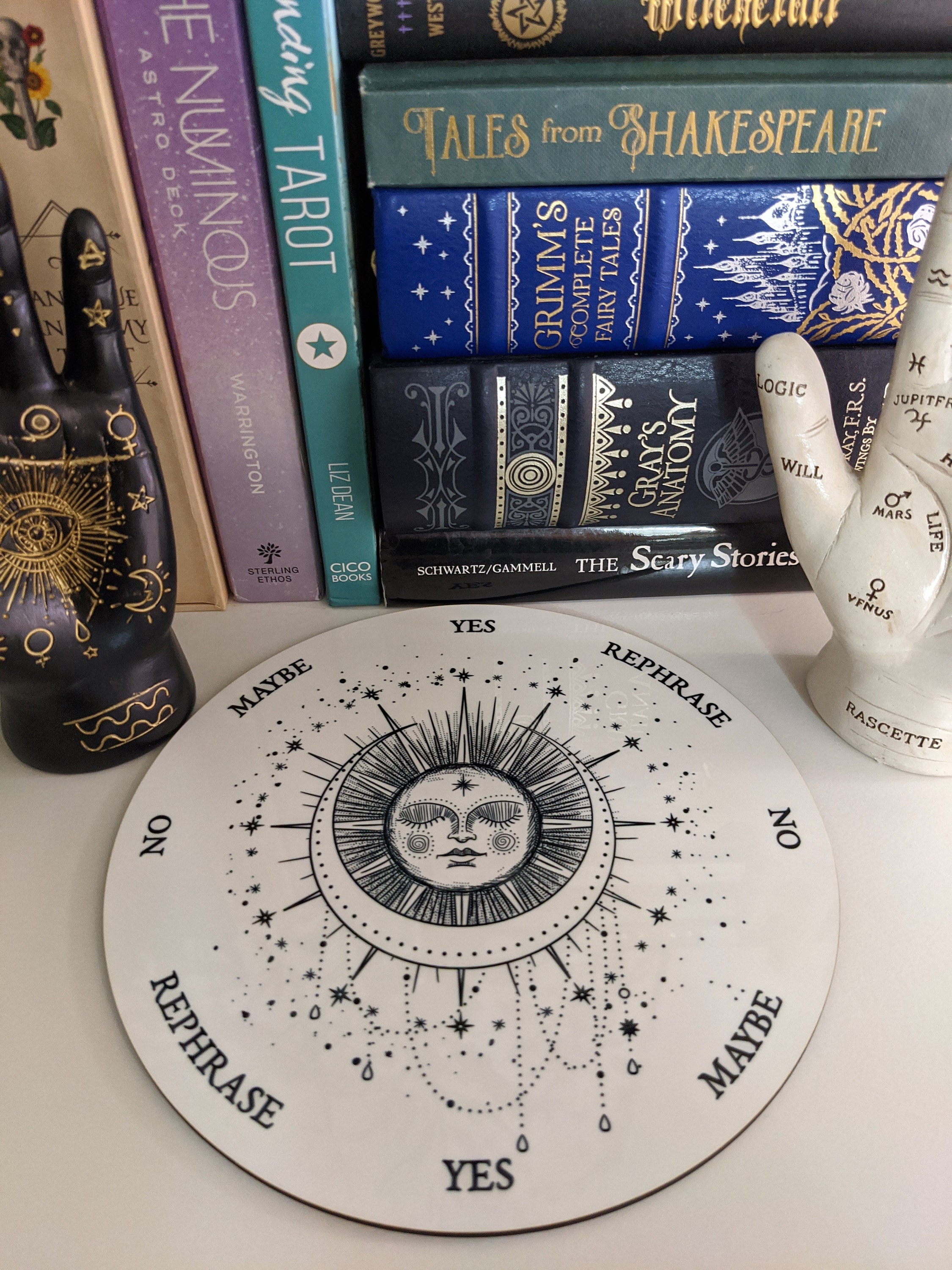 Magic Hands, Sleeping Sun, and Owl Pendulum Boards - Etsy