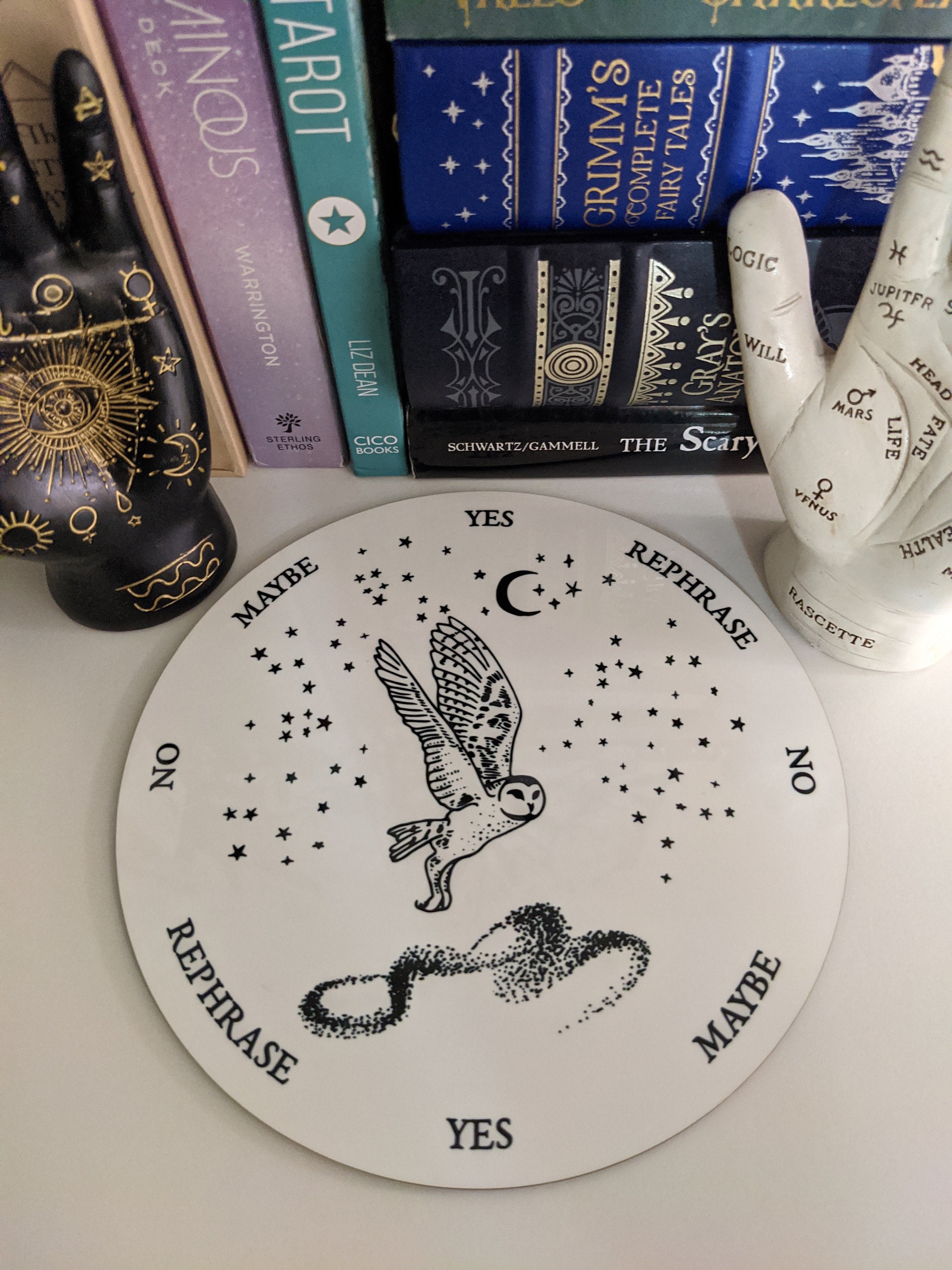 Magic Hands, Sleeping Sun, and Owl Pendulum Boards - Etsy