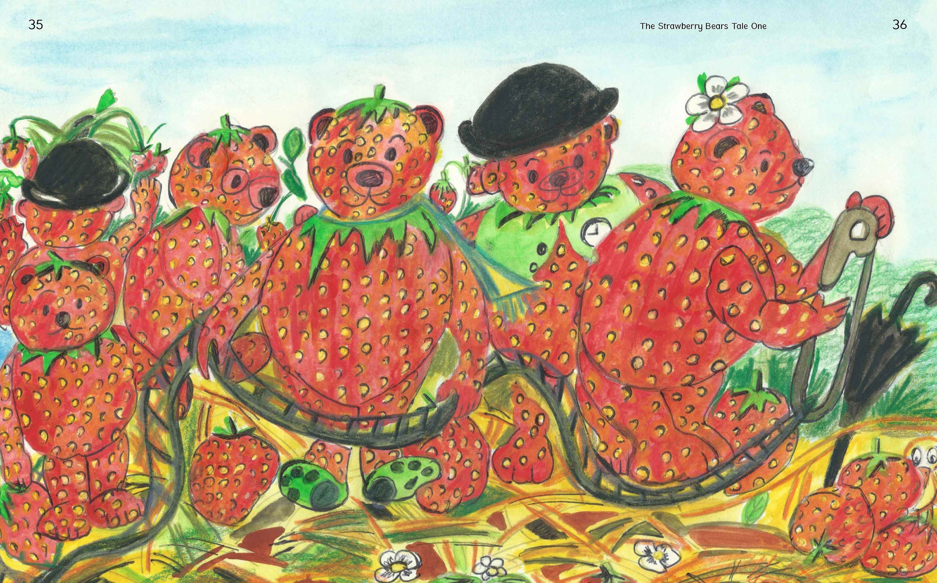 The Strawberry Bears: Tale One Illustrated Children's - Etsy