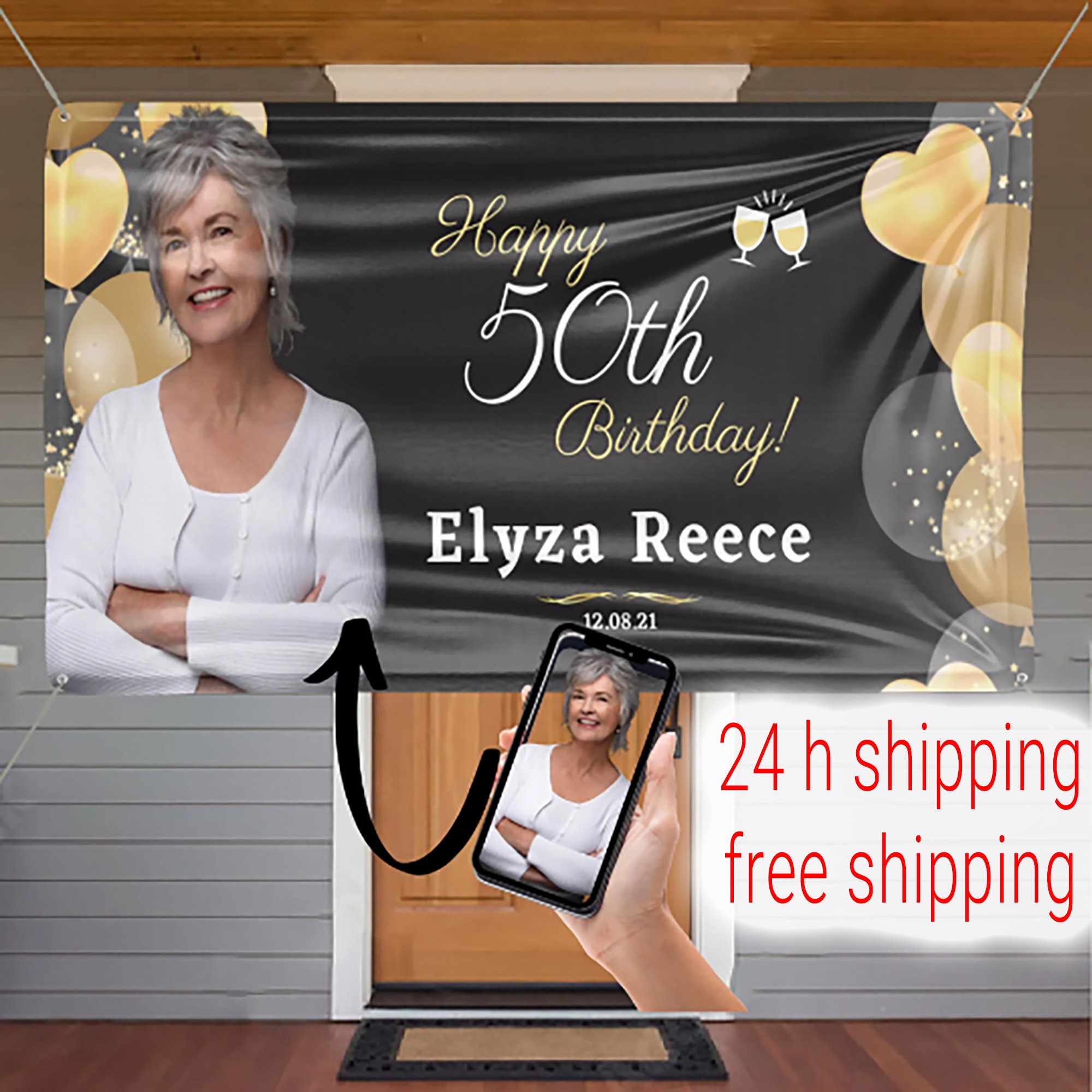 Custom Happy Birthday Banner, Custom Birthday Banner Party Decorations ...