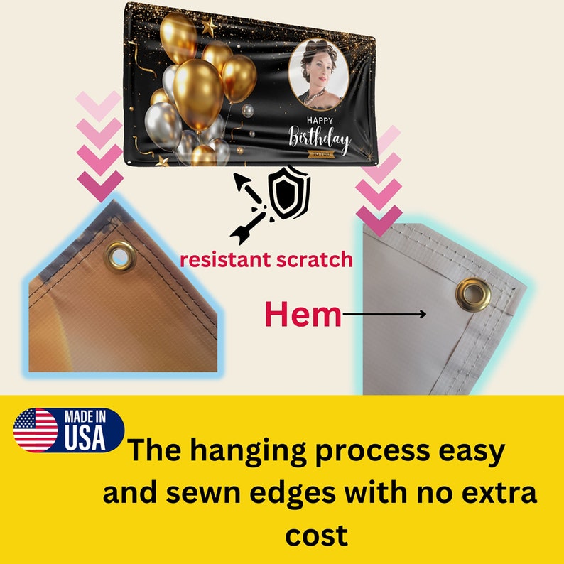 Custom Happy Birthday Banner, Custom Birthday Banner Party Decorations ...