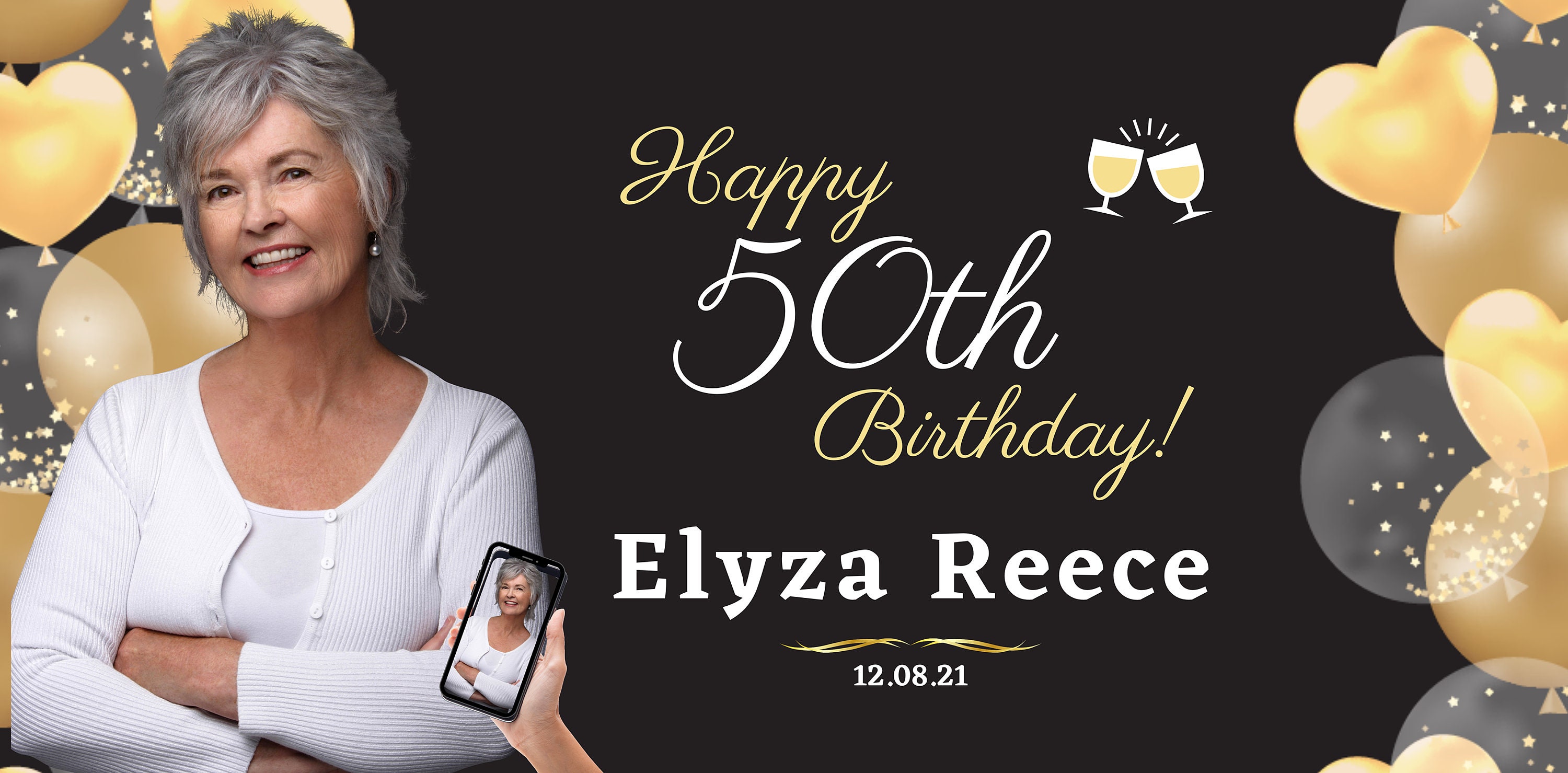 Custom Happy Birthday Banner, Custom Birthday Banner Party Decorations ...