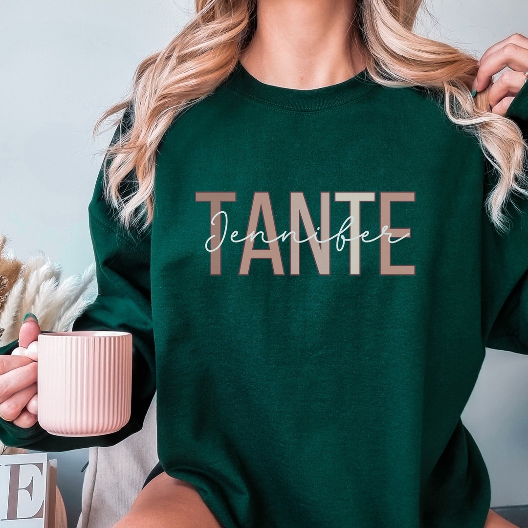 Personalized Tante Sweatshirt, Gift for New Tante, German Aunt Sweater ...
