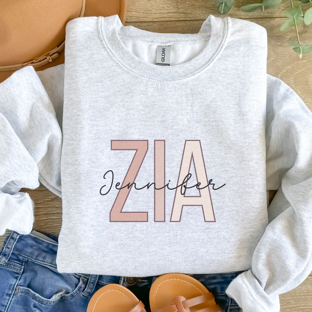 Personalized Zia Name Sweatshirt Cool Zia Sweatshirt Gift for Italian ...