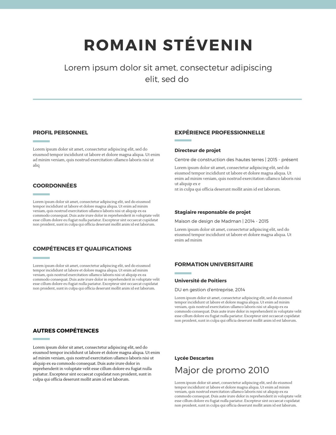 Professional Resume Template - Etsy