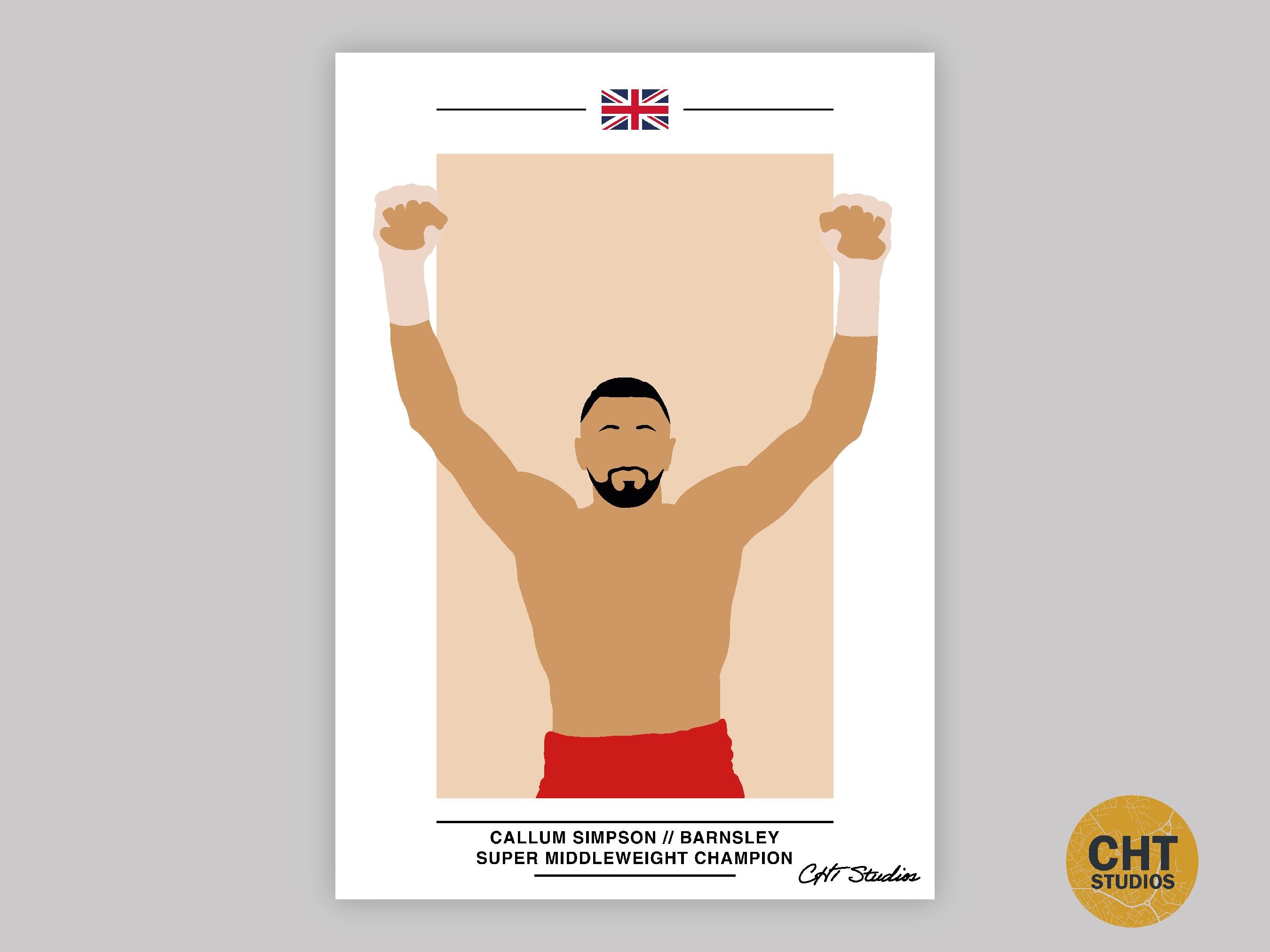 Callum Simpson Boxer Poster - Etsy