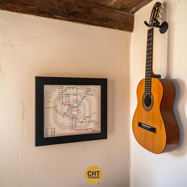 Barnsley Pubs Tube Map Poster - Etsy