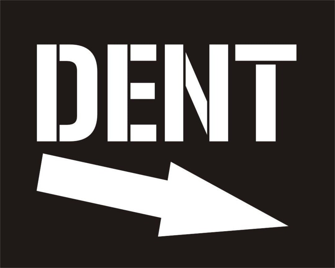 Dent With Arrow Funny Joke Novelty Car Bumper Sticker 7.5x5.5 - Etsy