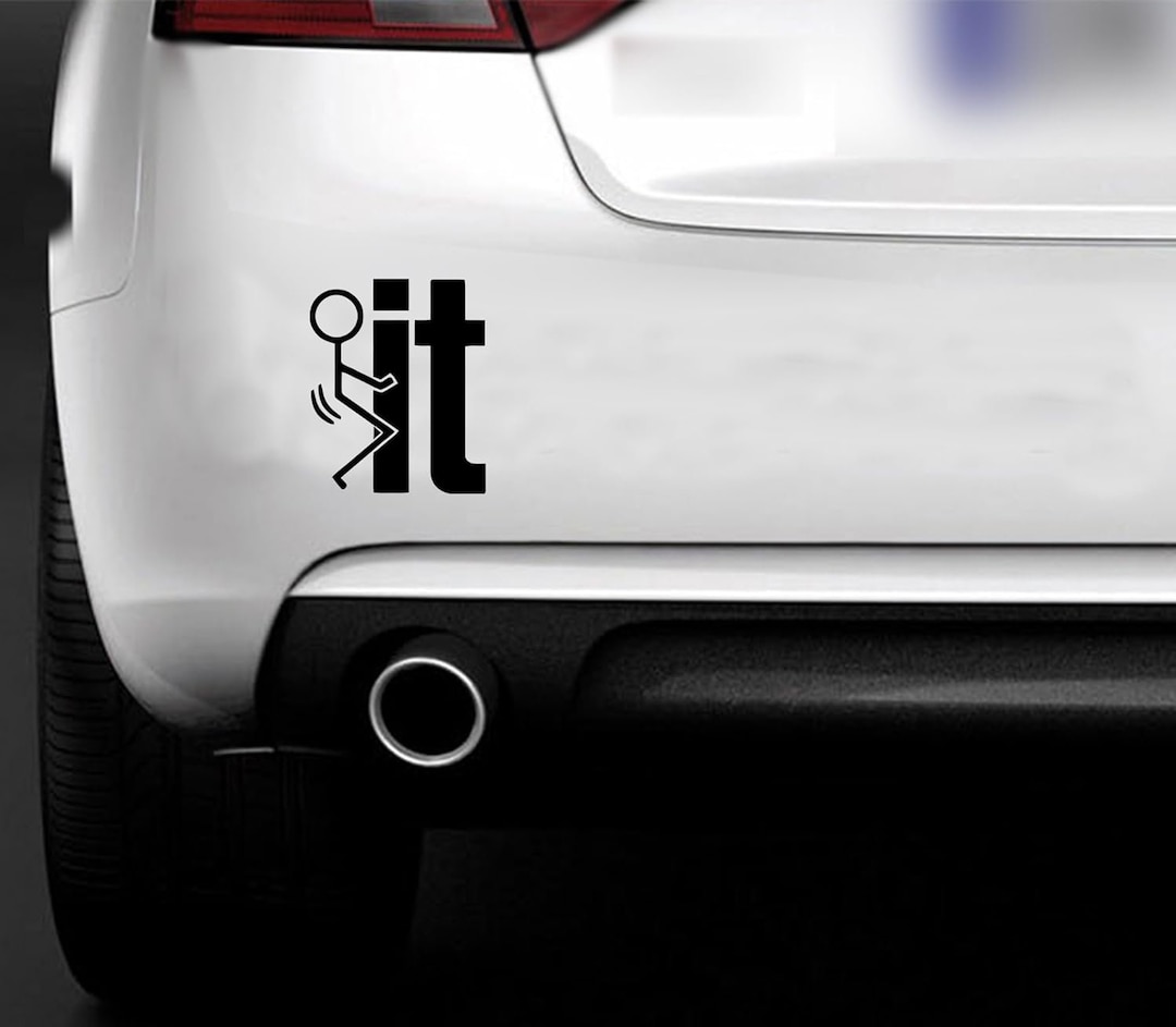 FK It Funny Car Van JDM Boat Sticker Fishing Hobby Car Boat Window ...