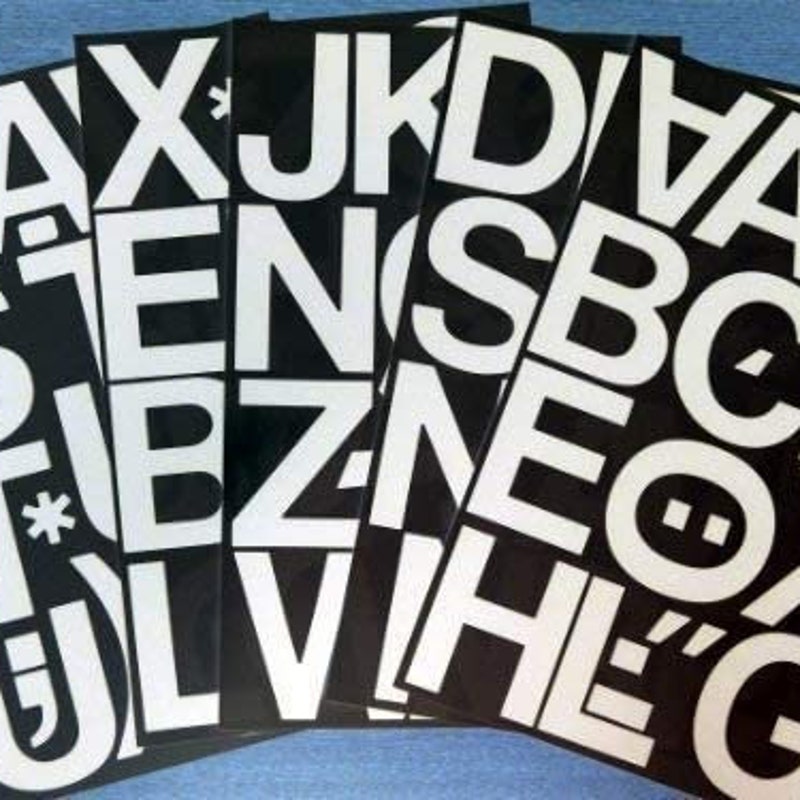 Vinyl Sticky Letters - Etsy