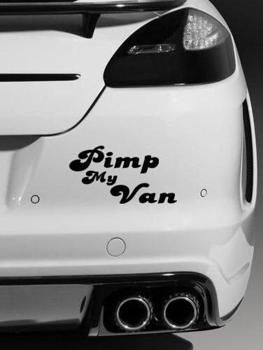 Pimp My Van, Quality Vinyl JDM Funny Car Sticker/decal black - Etsy