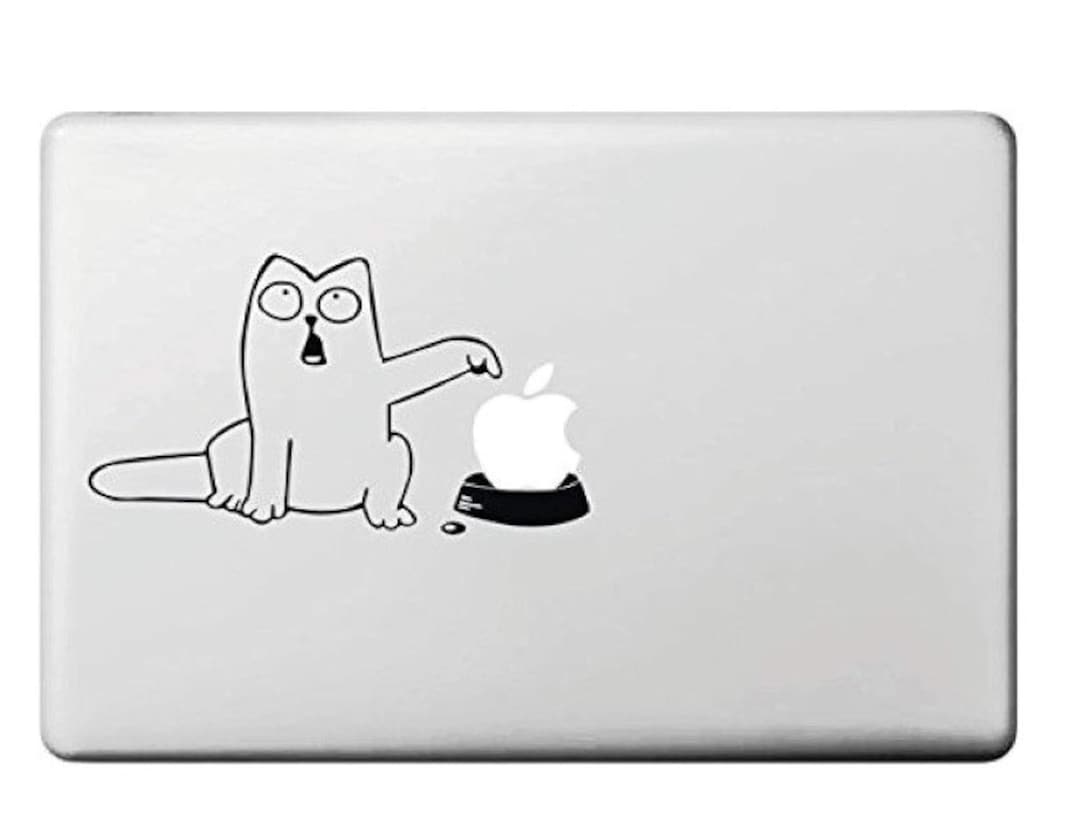 Creative Cartoon Fat Cat Decal Sticker Skin Art Black for - Etsy