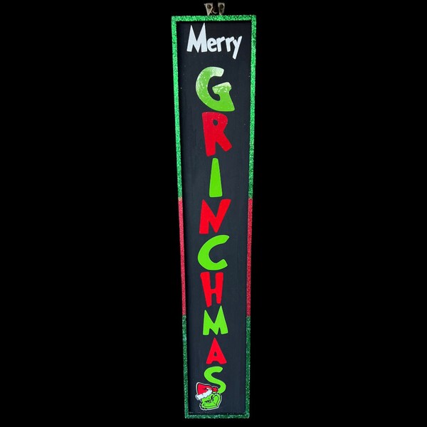 Unwelcome Grinch Sign - Etsy