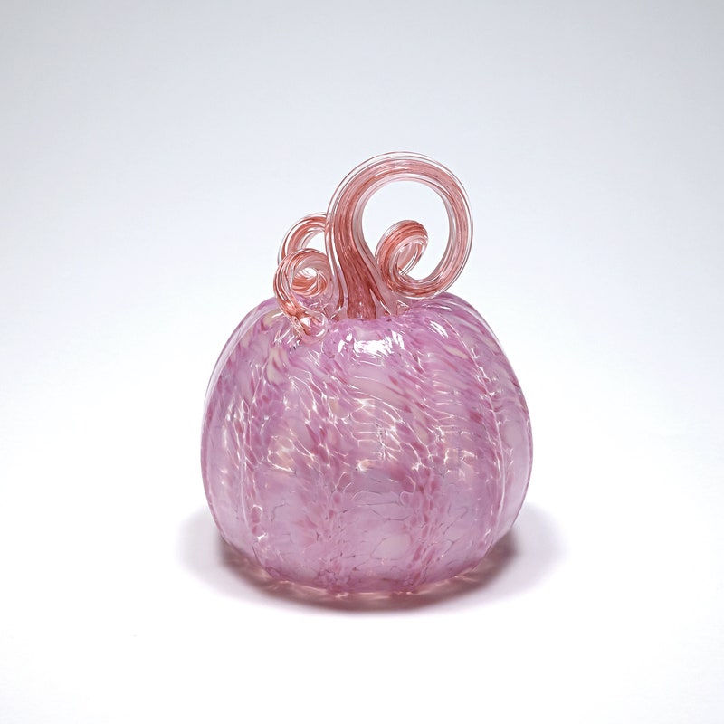 Pink Glass Pumpkin - Etsy