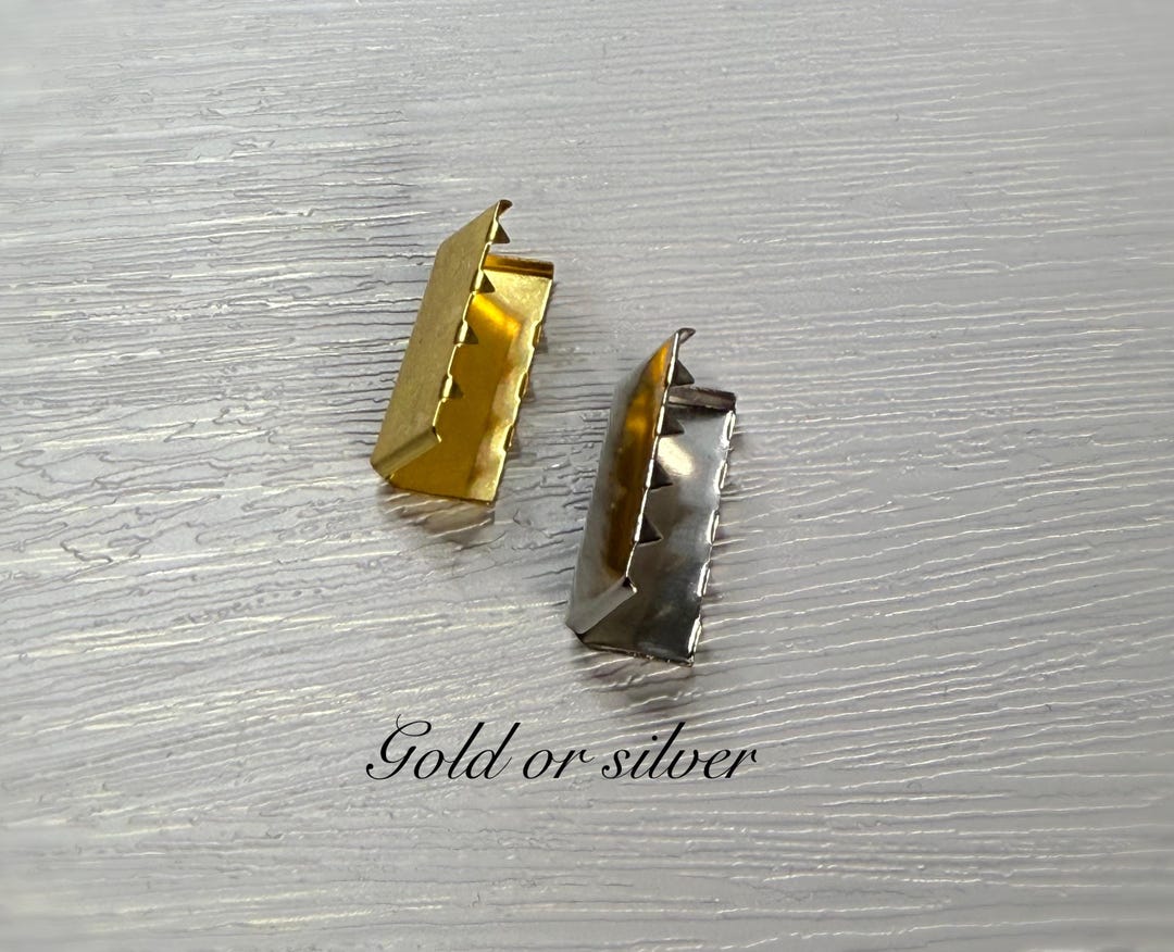 Webbing/belt Ends Tips 20mm 25mm Gold, Silver - Etsy