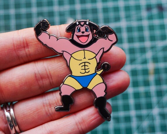 Flexing Tank Cow Hard Enamel Pin - Etsy