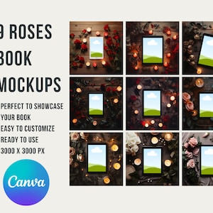 Book Mockups I All Shop Bundle I 50+ Book Mockups I Book Mockup Canva ...