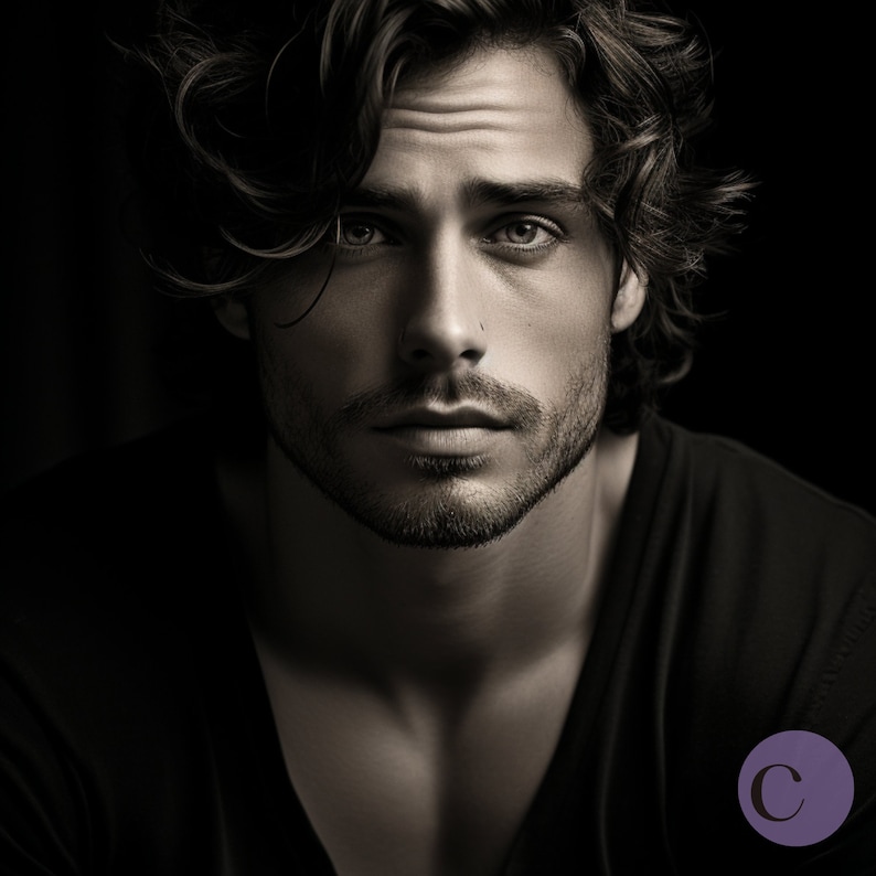 Cameron AI Cover Model, AI Male Model, Romance Novel Cover, AI Male ...