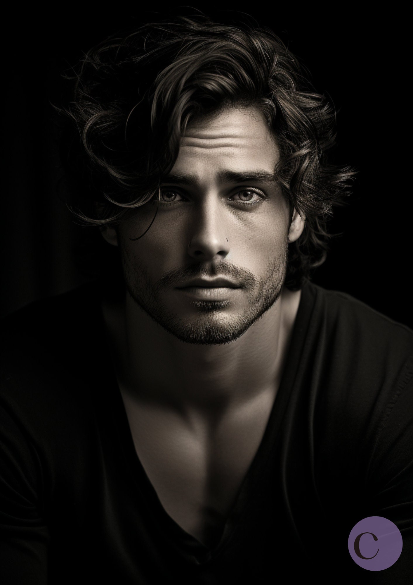 Cameron AI Cover Model, AI Male Model, Romance Novel Cover, AI Male ...