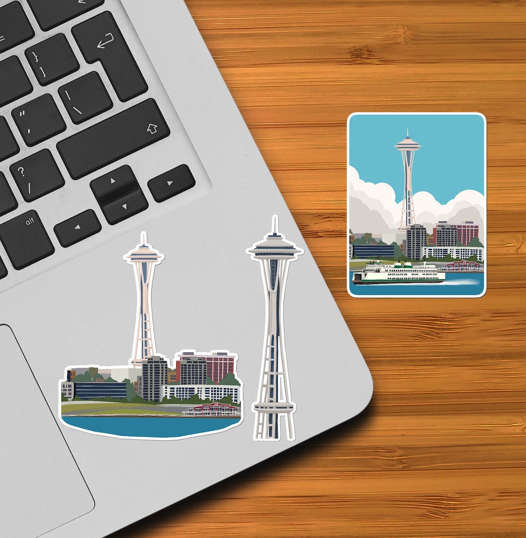 Sticker- Water Proof - - FERRY - Space Niddle - Seattle - WA ...