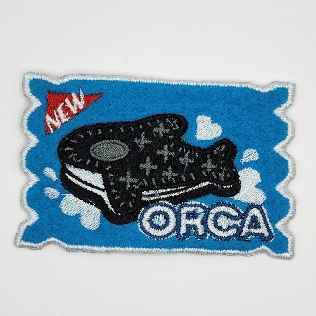 Embroidered Orca Patch - Iron on or Sew on DIY Applique - Etsy
