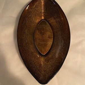 Vintage Bombay Bronze Glass Bowl - Etsy