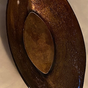 Vintage Bombay Bronze Glass Bowl - Etsy