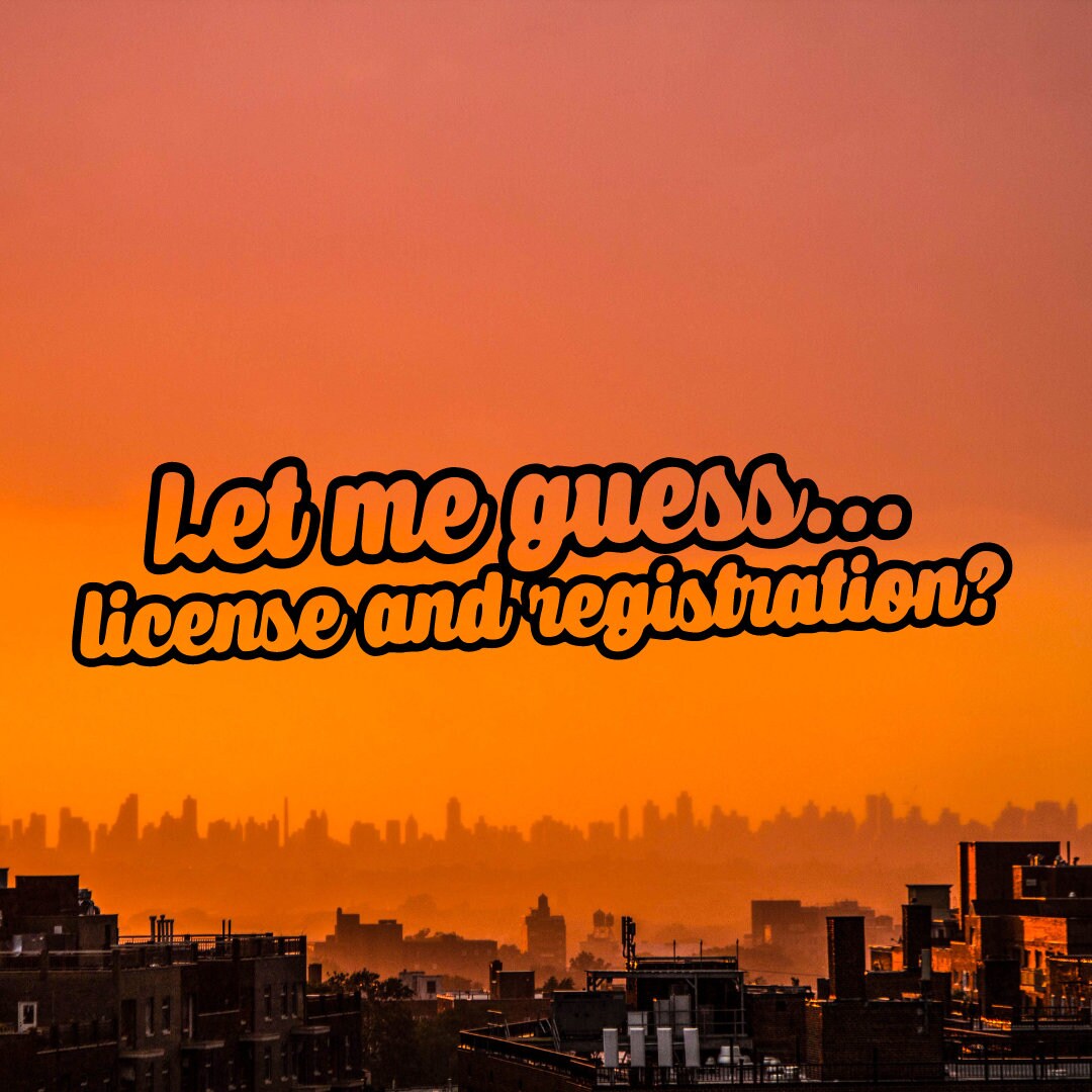 Let Me Guess... License and Registration Decal - Etsy Let Me Guess... License and Registration Decal - Etsy