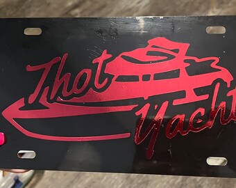 Thot Yacht License Plate - Etsy