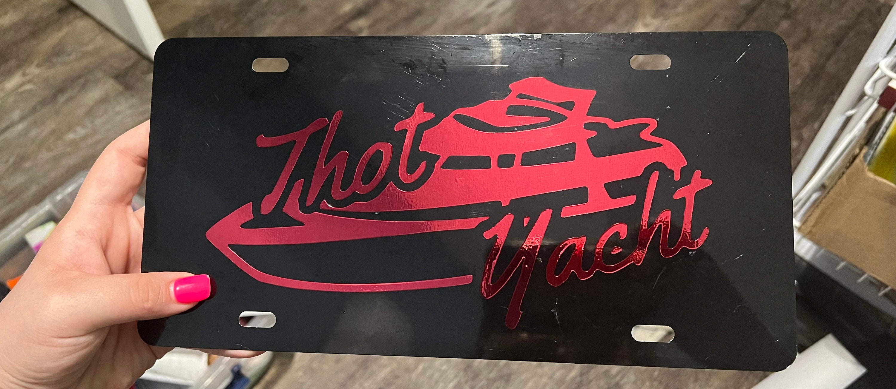 Thot Yacht License Plate - Etsy