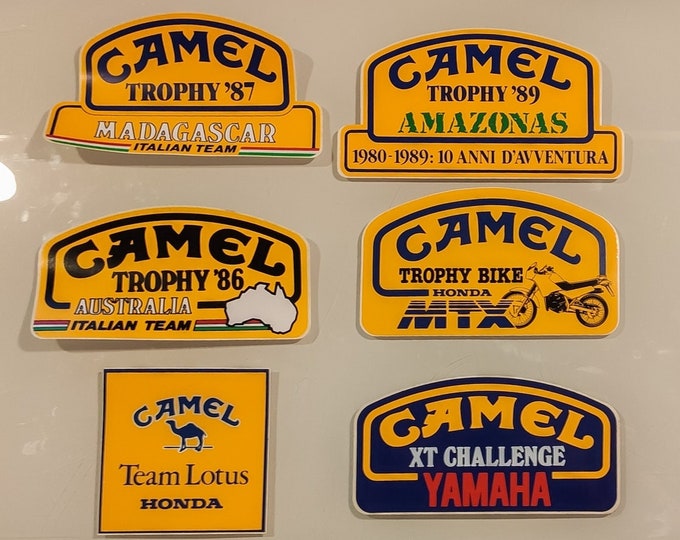Original 80s CAMEL Stickers (land Rover Camel Trophy, Yamaha XT ...