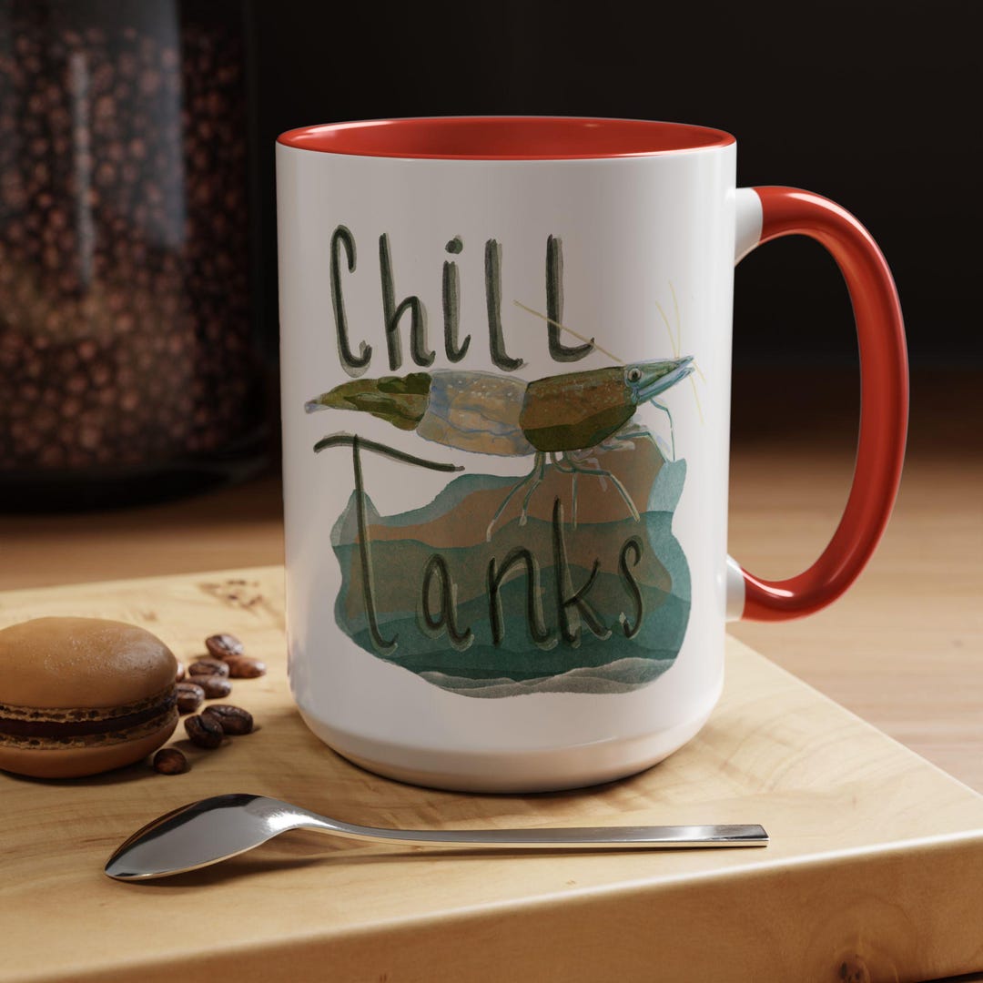 Chill Tanks Shrimp Painting Coffee Mug (15oz) - Etsy