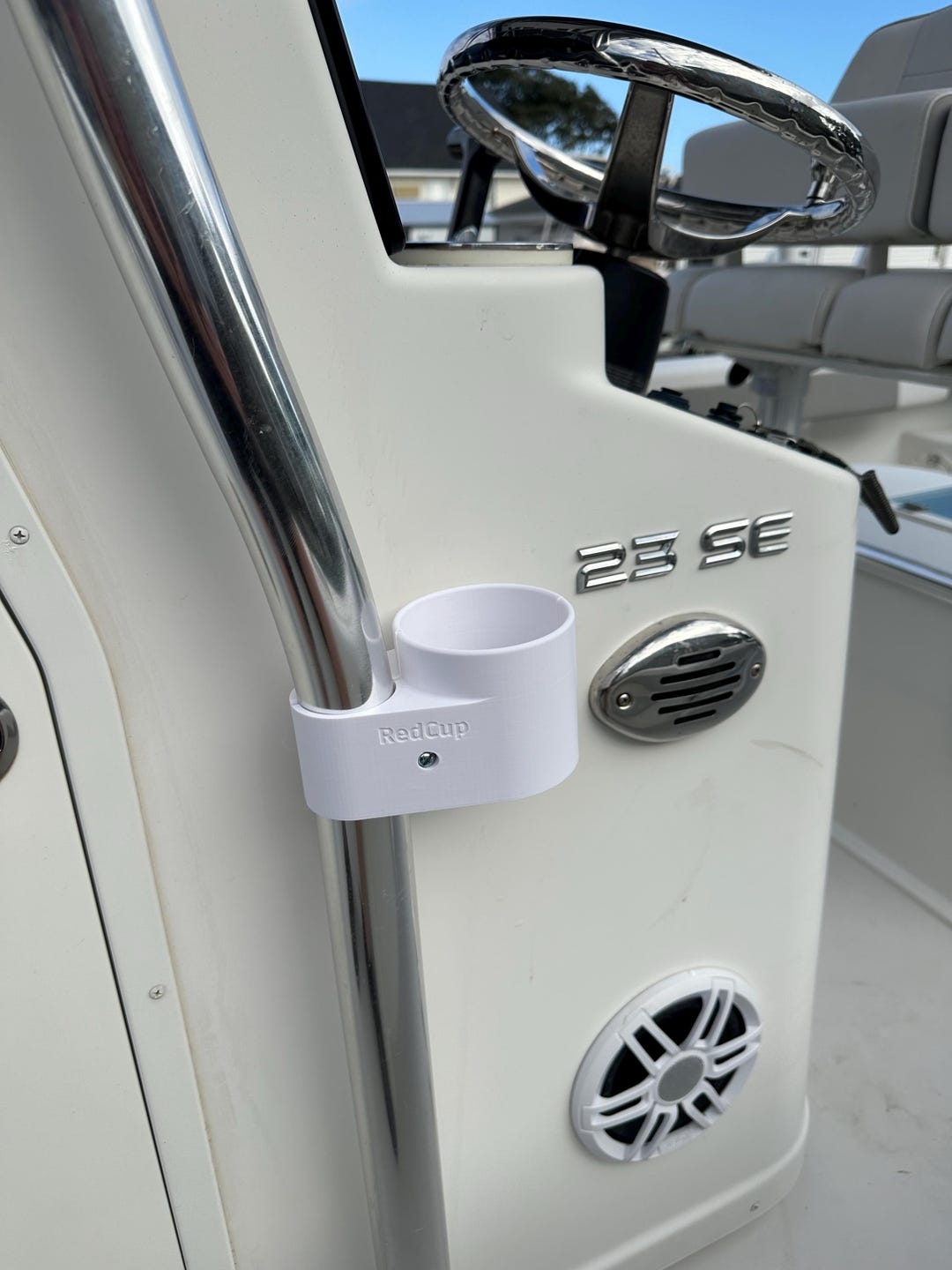 DOCK-LIFE Boat Cup Holder Attaches to Center Console Canopy 1 7/8" or 2 ...