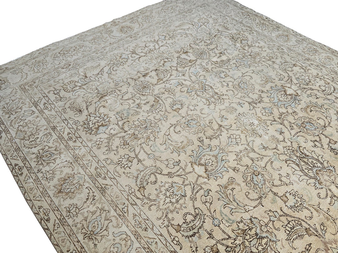 Oversized Muted Turkish Rug 9'6" X 12'9" // Large Area Rug, Muted ...