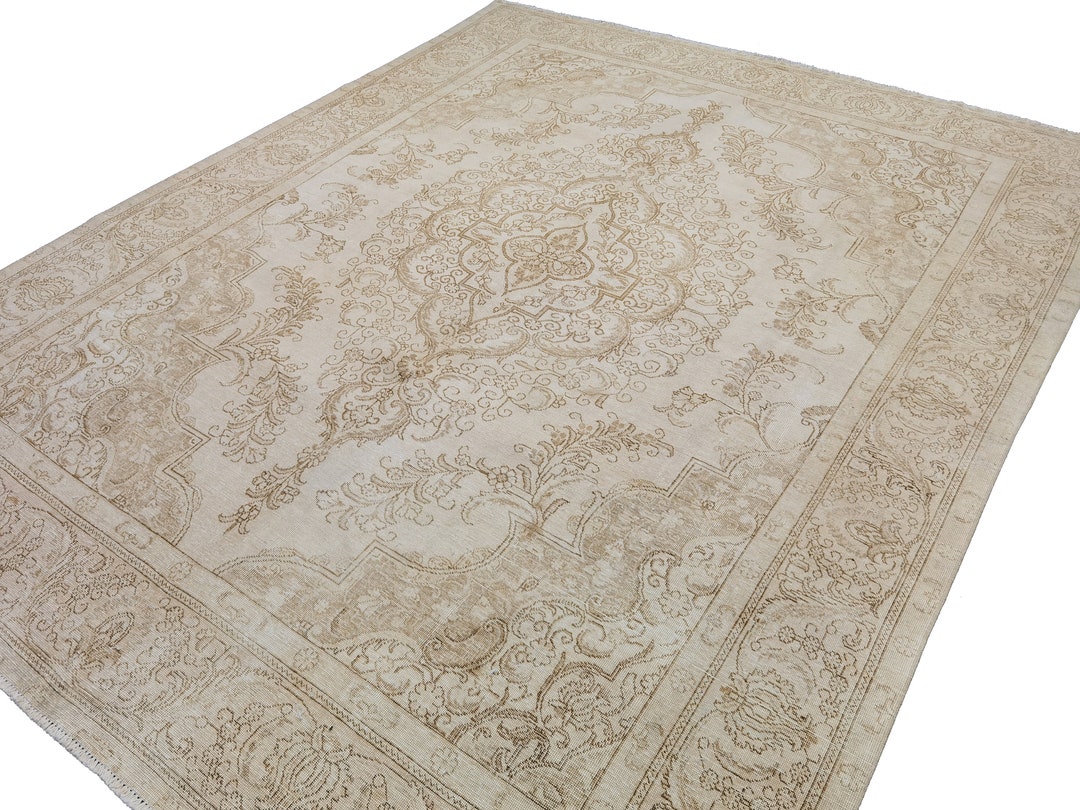 Large Rug 9'3 X 11'5 // Vintage Turkish Rug, Large Medallion Rug ...