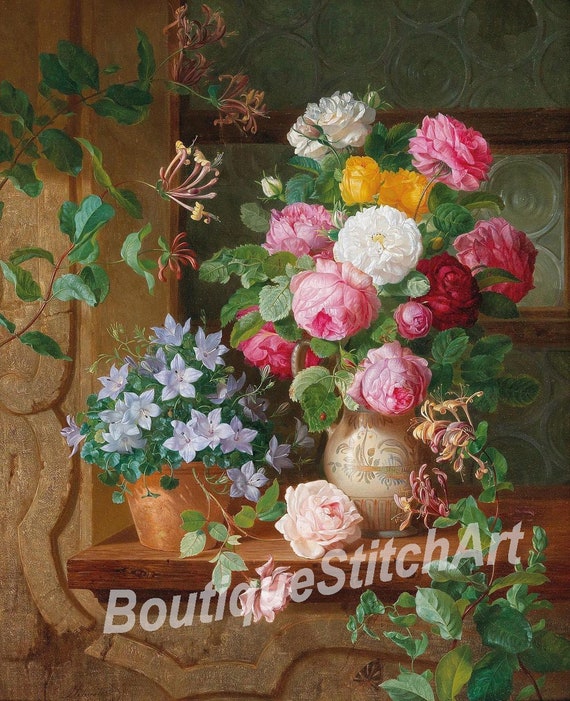 Summer Flowers Embroidery Pattern - Etsy