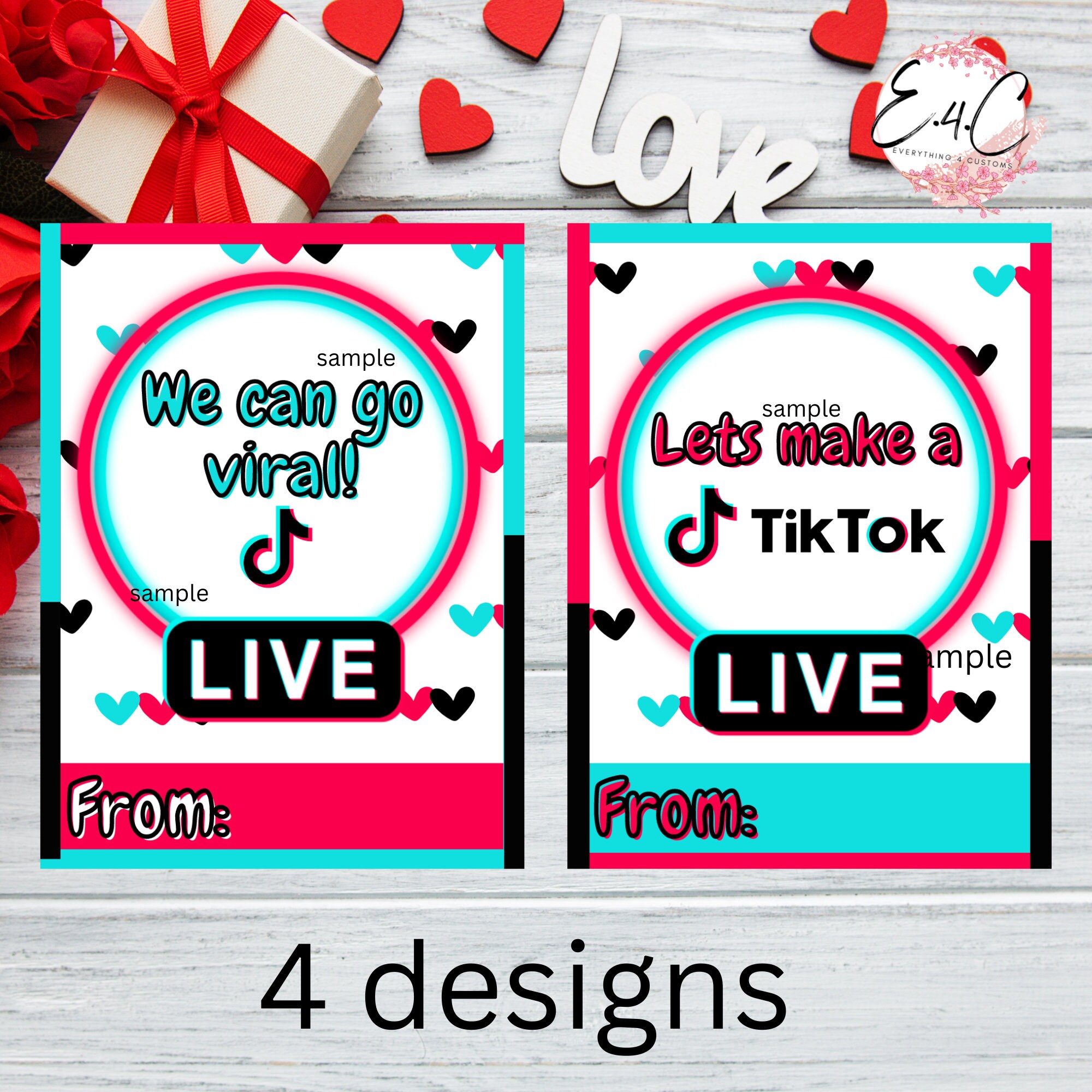 Valentine Cards, Tiktok , Valentine's Day Cards for Kids, Printable Valentine Cards for Kids ...