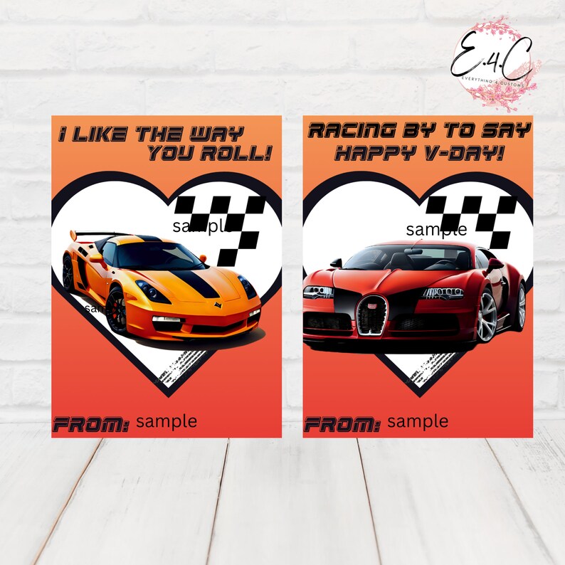Race Car Valentine's Day Cards, Racer Valentine Cards, Printable Kids ...