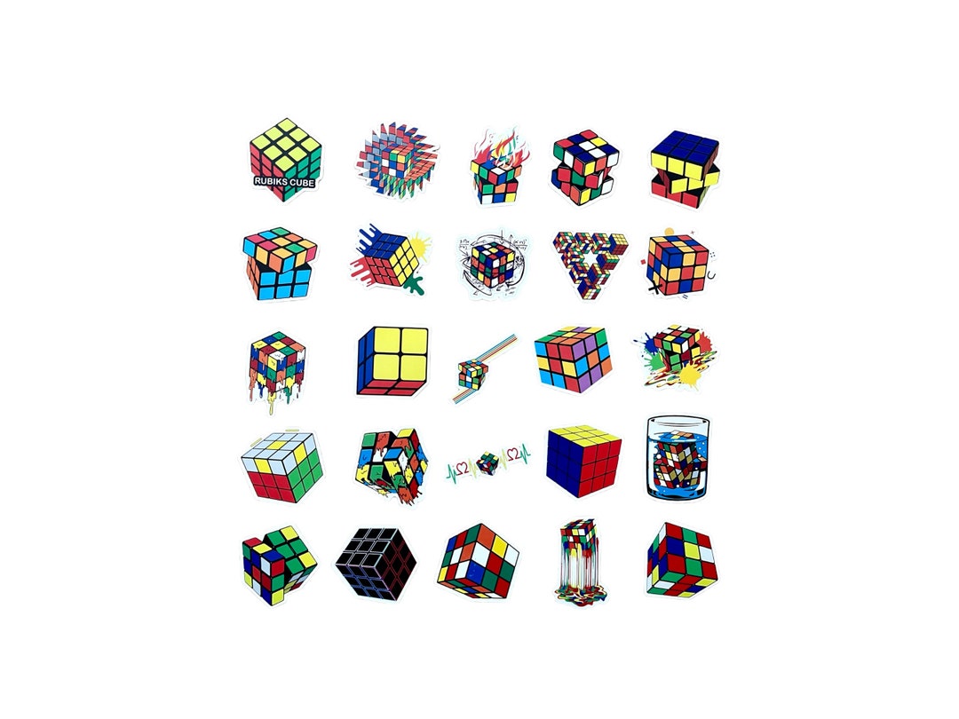 Magic Cube Sticker 25 Pcs Set,magic Puzzle,speed Cube,sticker ...